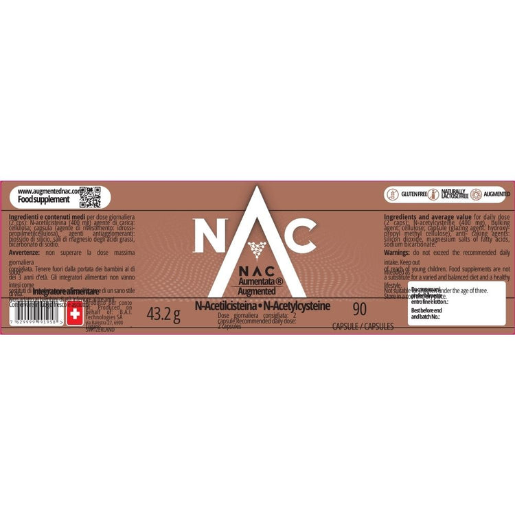 Augmented NAC - 90 Capsules | AUGMENTED NAC | Supplement Hub ...