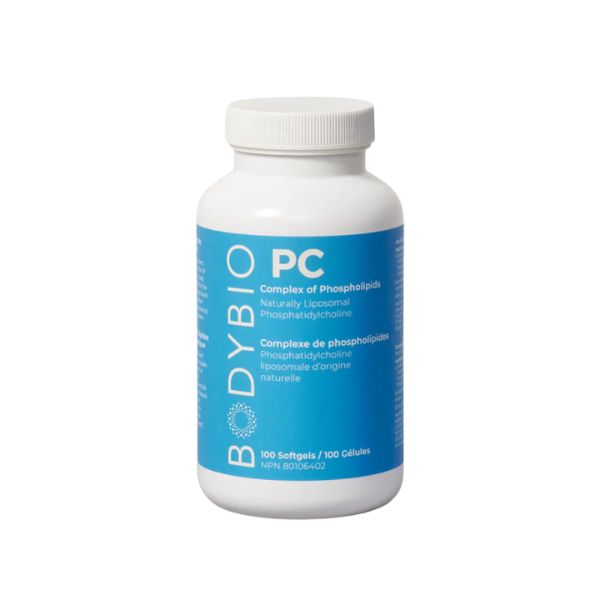 BodyBio PC Softgels (Phosphatidylcholine) - 100 Softgels | Body Bio ...