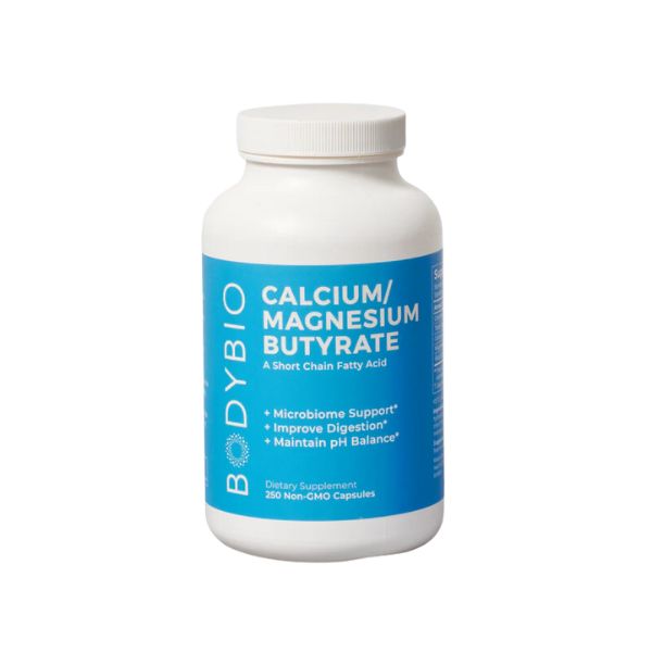 Butyrate Calcium Magnesium - 250 Capsules | Body Bio | Supplement Hub ...