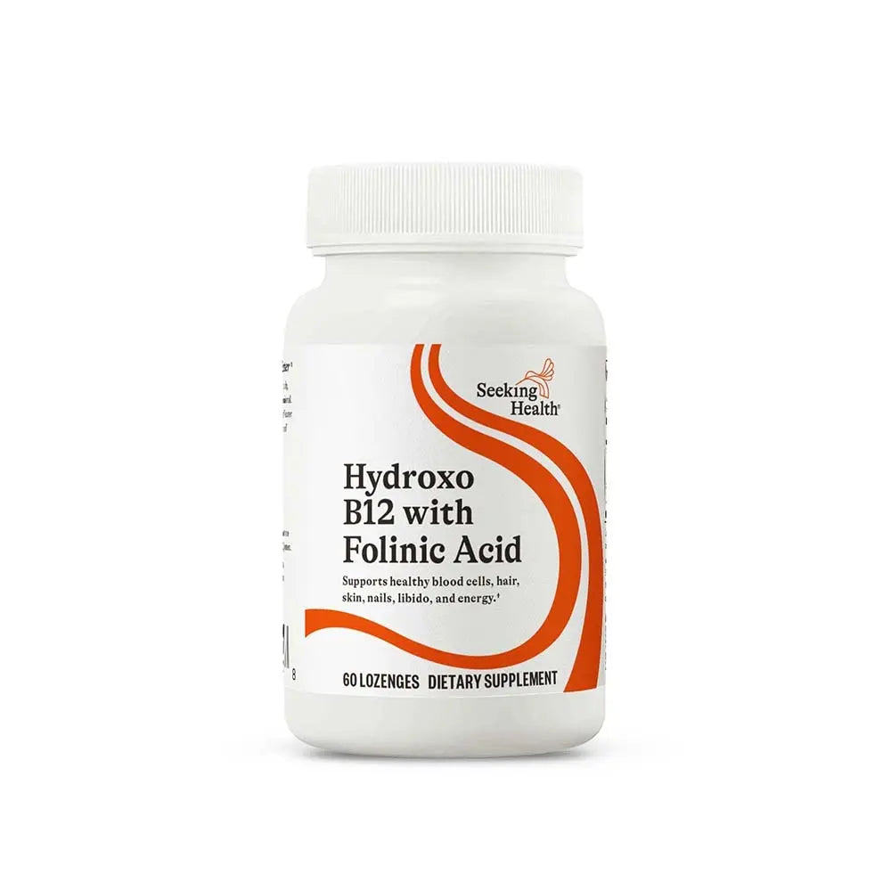 Hydroxo B12 with Folinic Acid - 60 Lozenges | Seeking Health ...