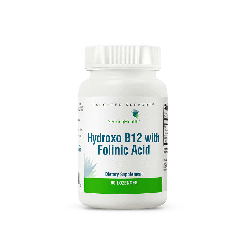 Hydroxo B12 with Folinic Acid - 60 Lozenges | Seeking Health ...