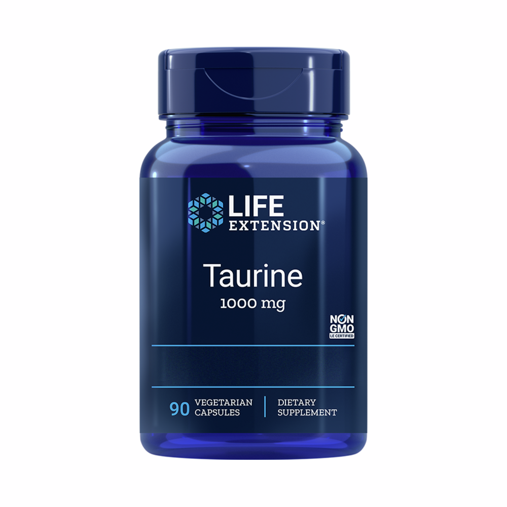 Taurine 1000mg | 90 Capsules | Life Extension | Supplement Hub ...