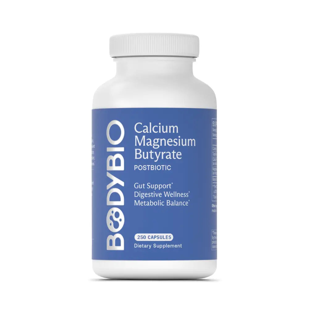 Butyrate Calcium Magnesium - 250 Capsules | Body Bio | Supplement Hub ...